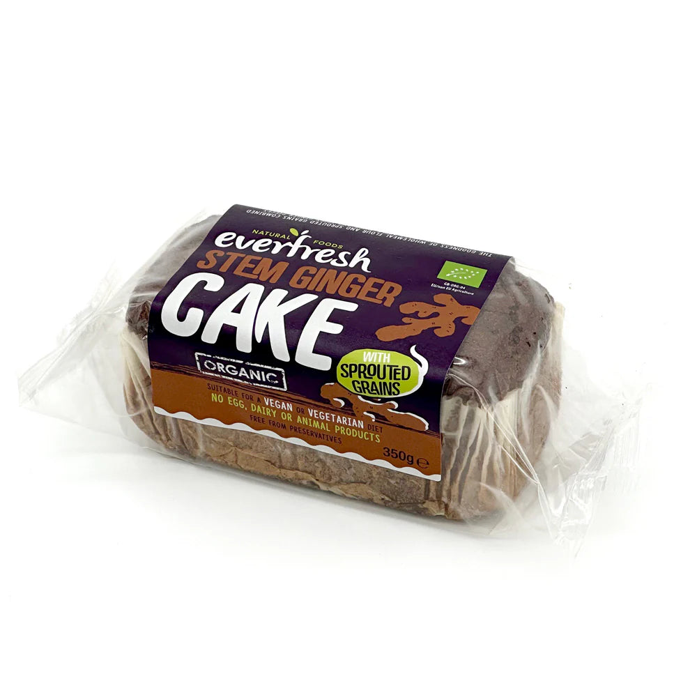 Everfresh Stem Ginger Cake Organic - Nutritious, Vegan – Ganesha Wholefoods