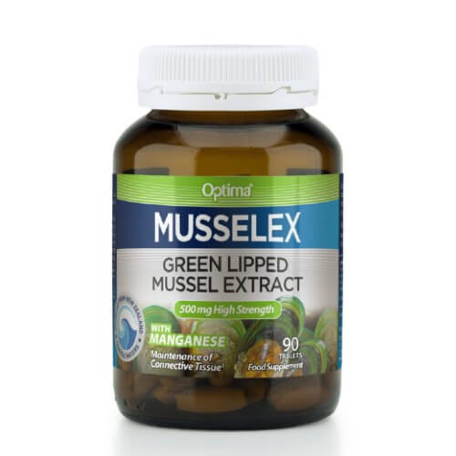 Optima Musselex Green Lipped Mussel Tablets - Ganesha Wholefoods ...
